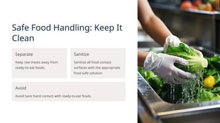 Food Safety Essentials - Micro Learning Presentation | PPTX