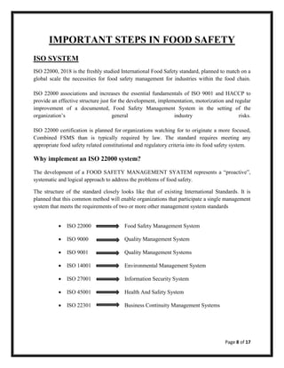 FOOD SAFETY SYSTEM AND ITS CONTROL IN BAKERY INDUSTRY | PDF