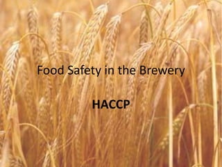Food safety in the brewery (with notes) | PDF