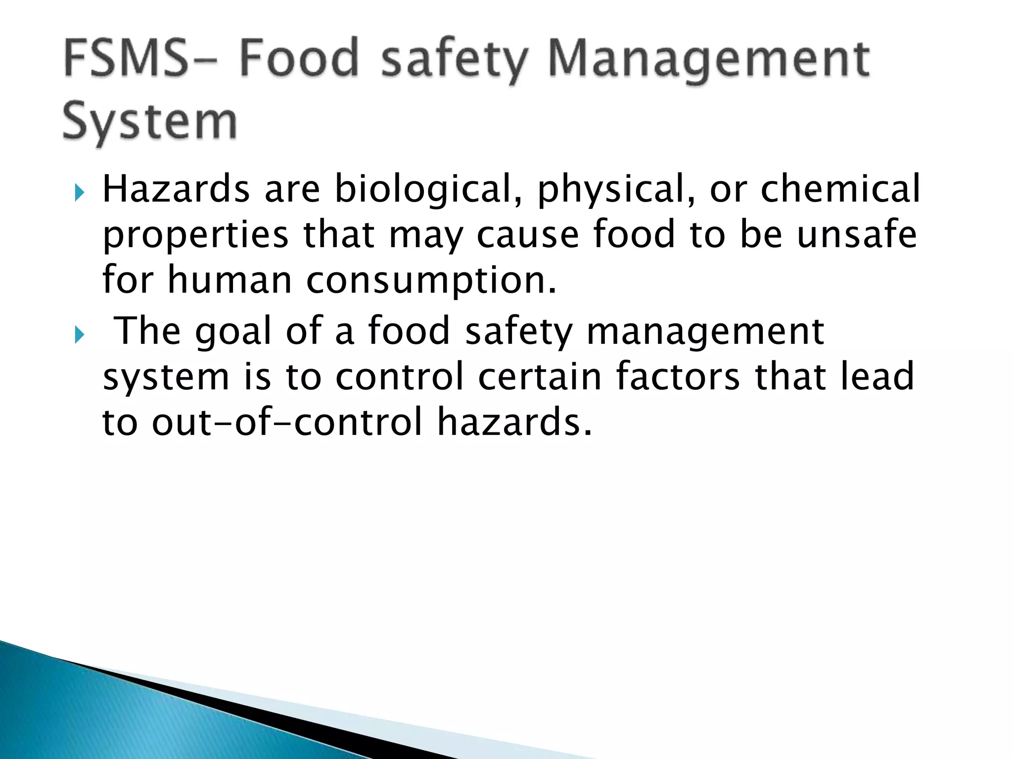 Food safety introduction. | PPTX | Chemistry | Science