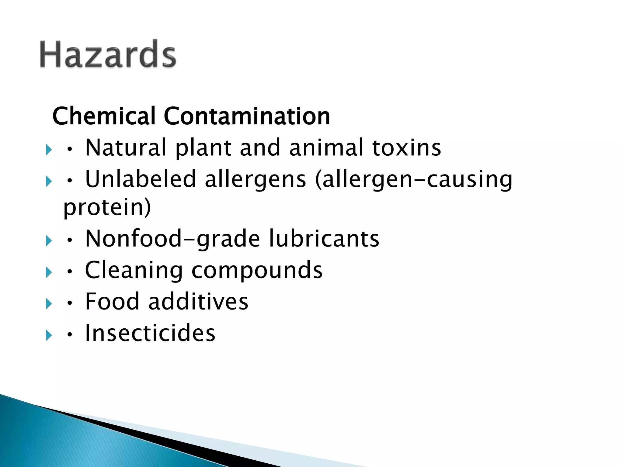 Food safety introduction. | PPTX | Chemistry | Science