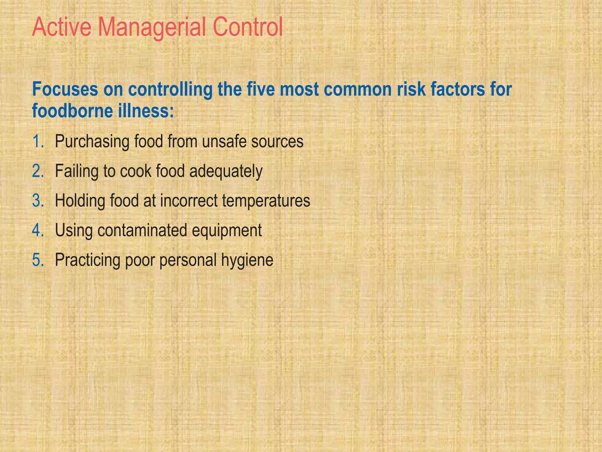 FOOD SAFETY MANAGEMENT SYSTEM PPT. | PPTX