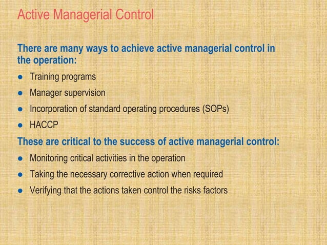FOOD SAFETY MANAGEMENT SYSTEM PPT. | PPTX | Agriculture | Industries