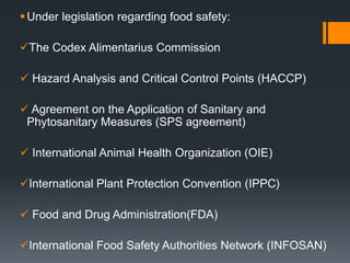Food Safety Legislation | PPTX