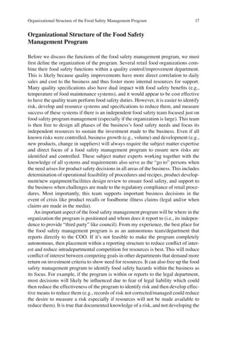 Food safety management | PDF