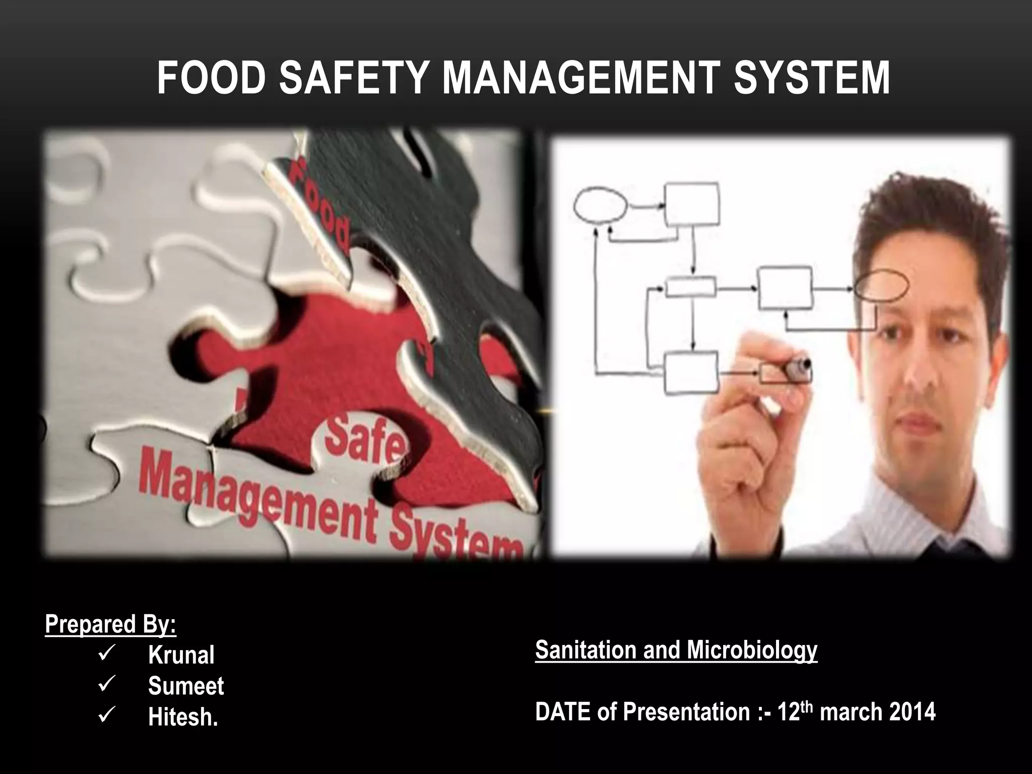 Food safety management system for fast food chain | PPTX