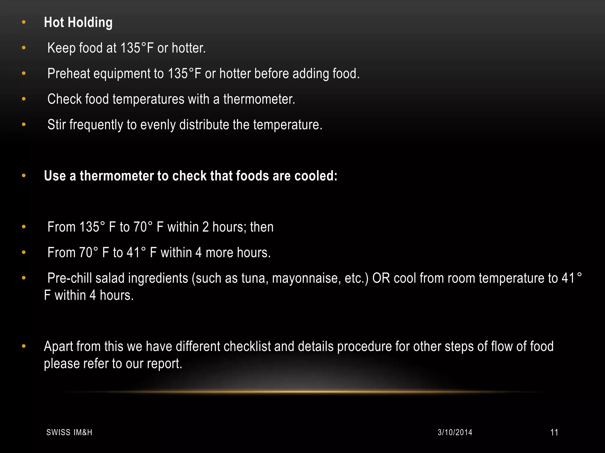 Food safety management system for fast food chain | PPTX