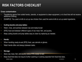 Food safety management system for fast food chain | PPTX