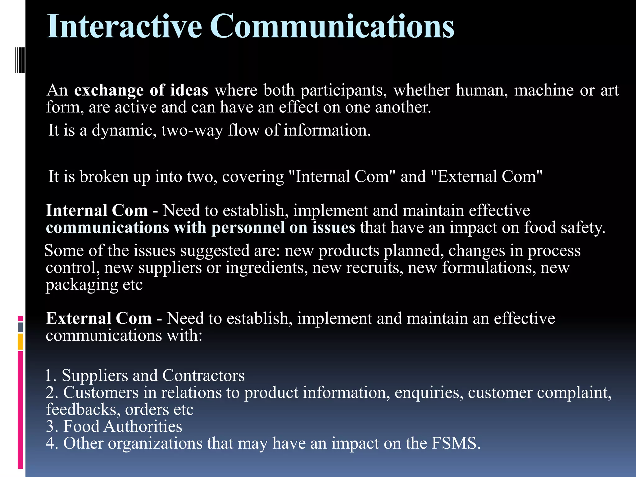 Food Safety Management Systems (FSMS) | PPTX