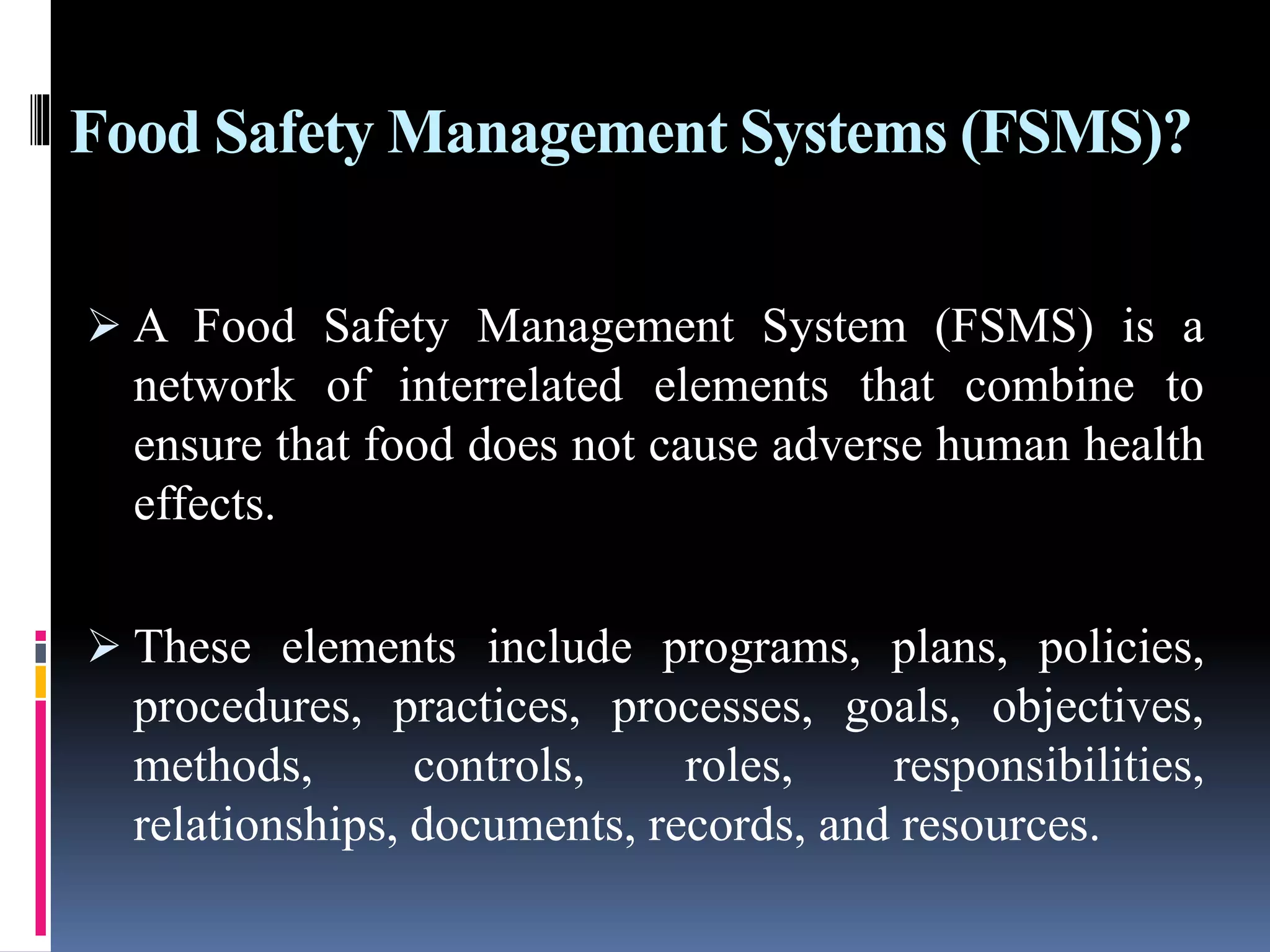 Food Safety Management Systems (FSMS) | PPTX