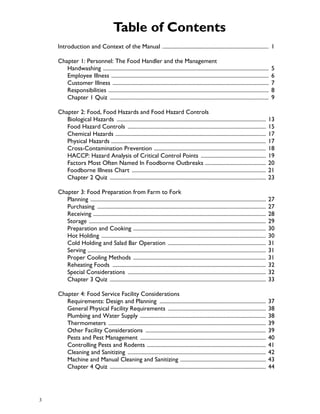 Food safety manual 2020 | PDF