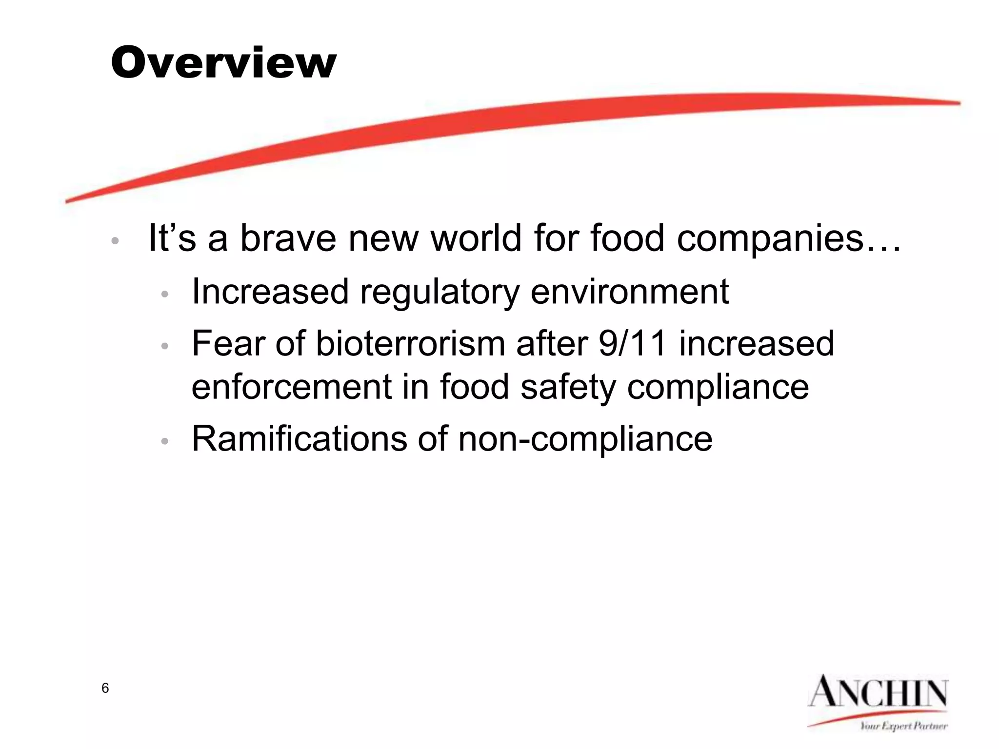 Food Safety Modernization Act | PPTX