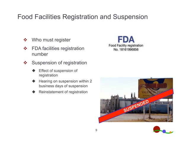 Food Safety Modernization Act Webinar | PPT