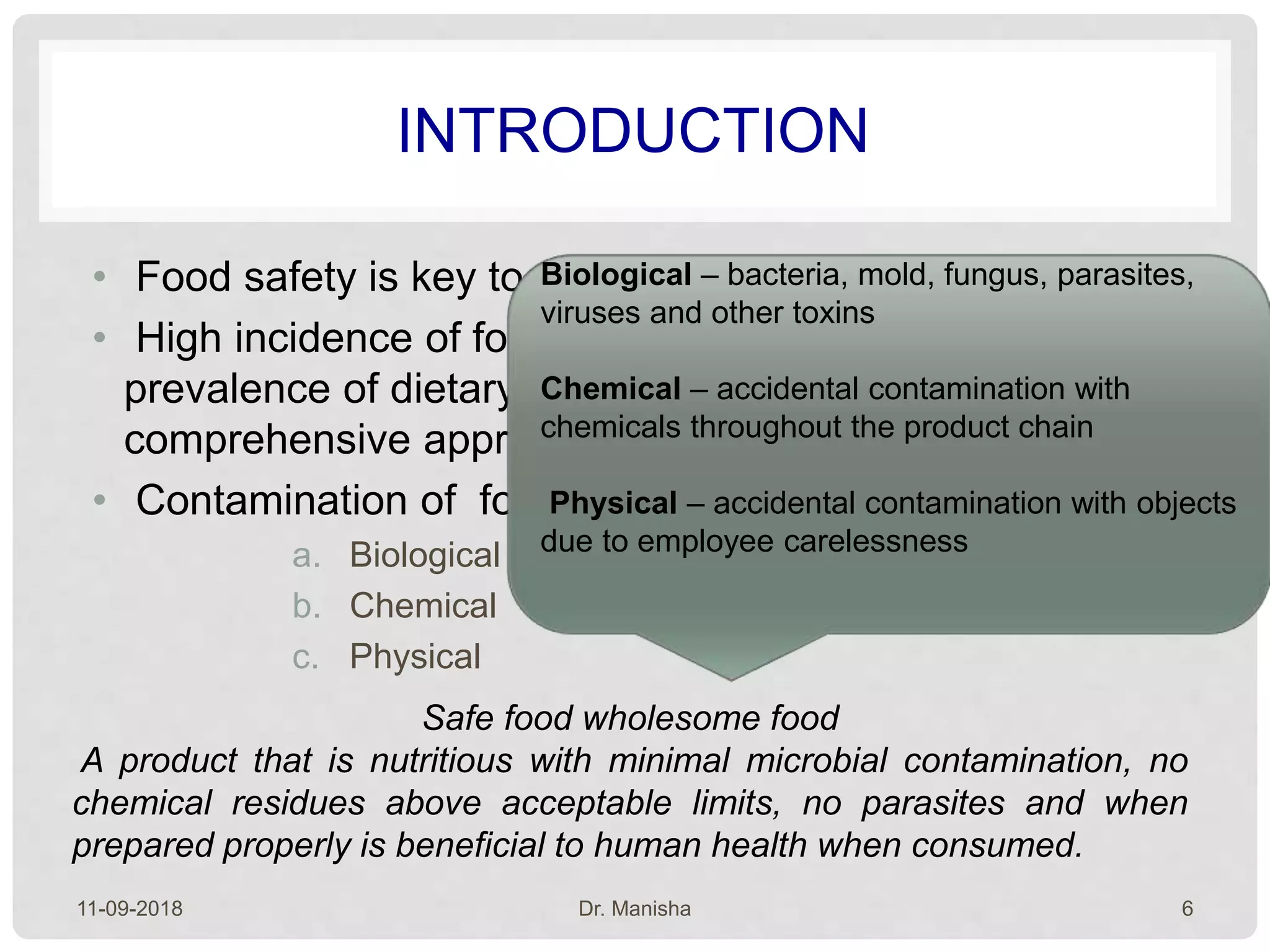 Food safety and Health | PPTX
