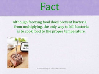 Food safety notes and mythbusters | PPT | Diseases and Conditions ...