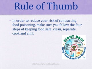 Food safety notes and mythbusters | PPT