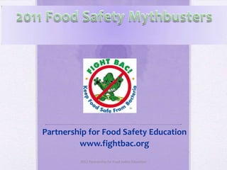 Food safety notes and mythbusters | PPT