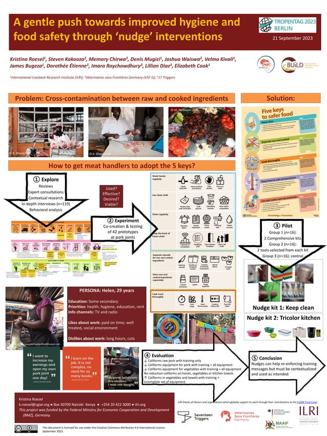 A gentle push towards improved hygiene and food safety through ‘nudge ...