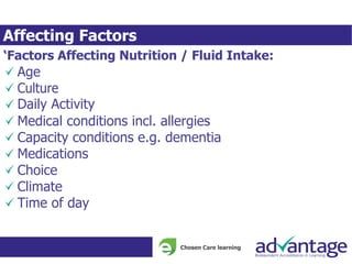 Food safety,nutrition and hydration | PDF