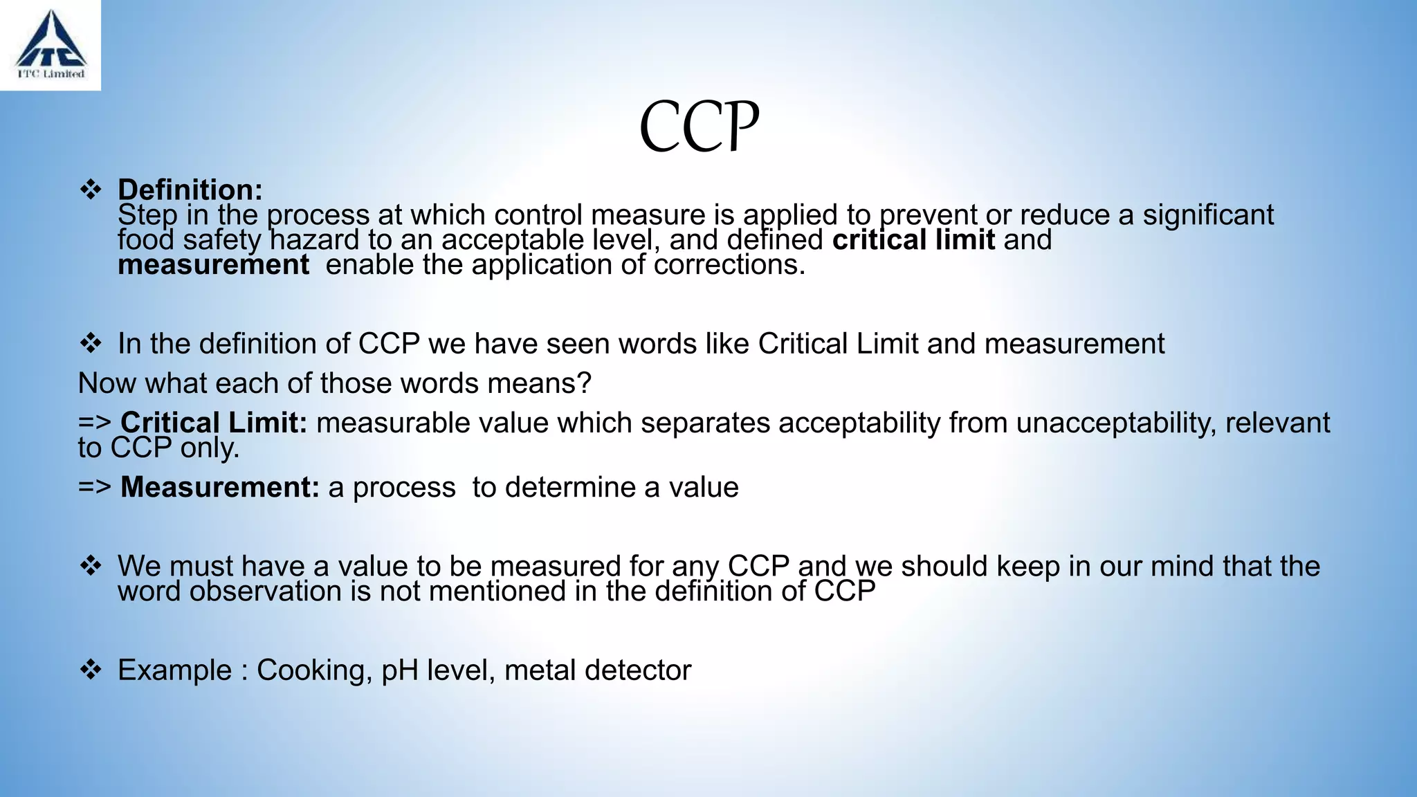 Food safety , OPRP, CCP.pptx