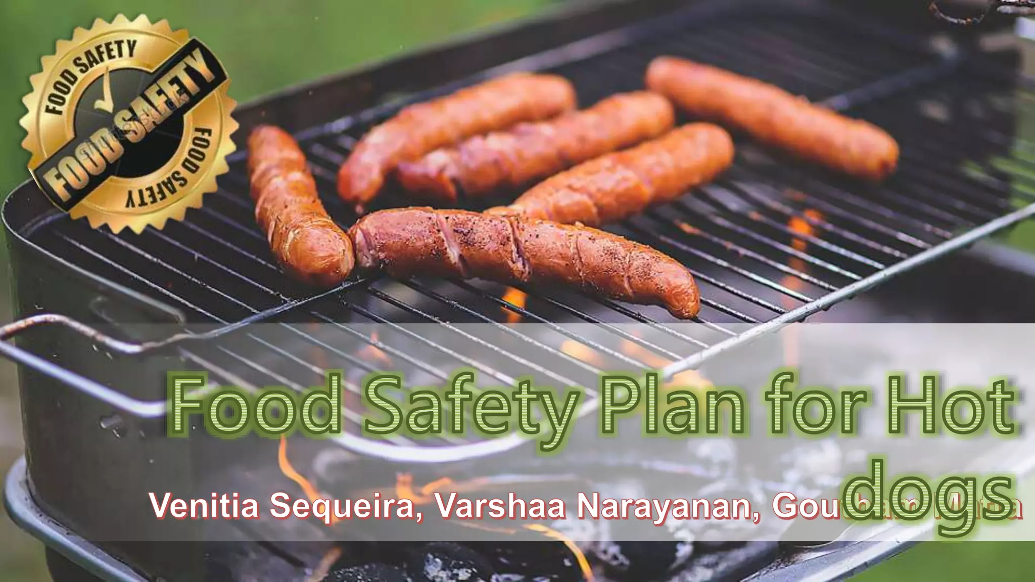 Food safety plan hot dogs | PPTX