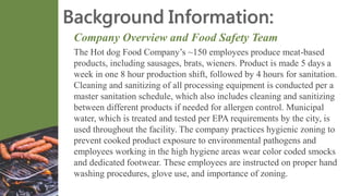 Food safety plan hot dogs | PPTX