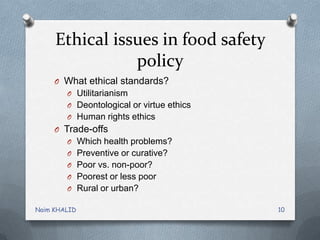 Food safety policy development | PPTX