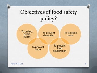 Food safety policy development | PPTX