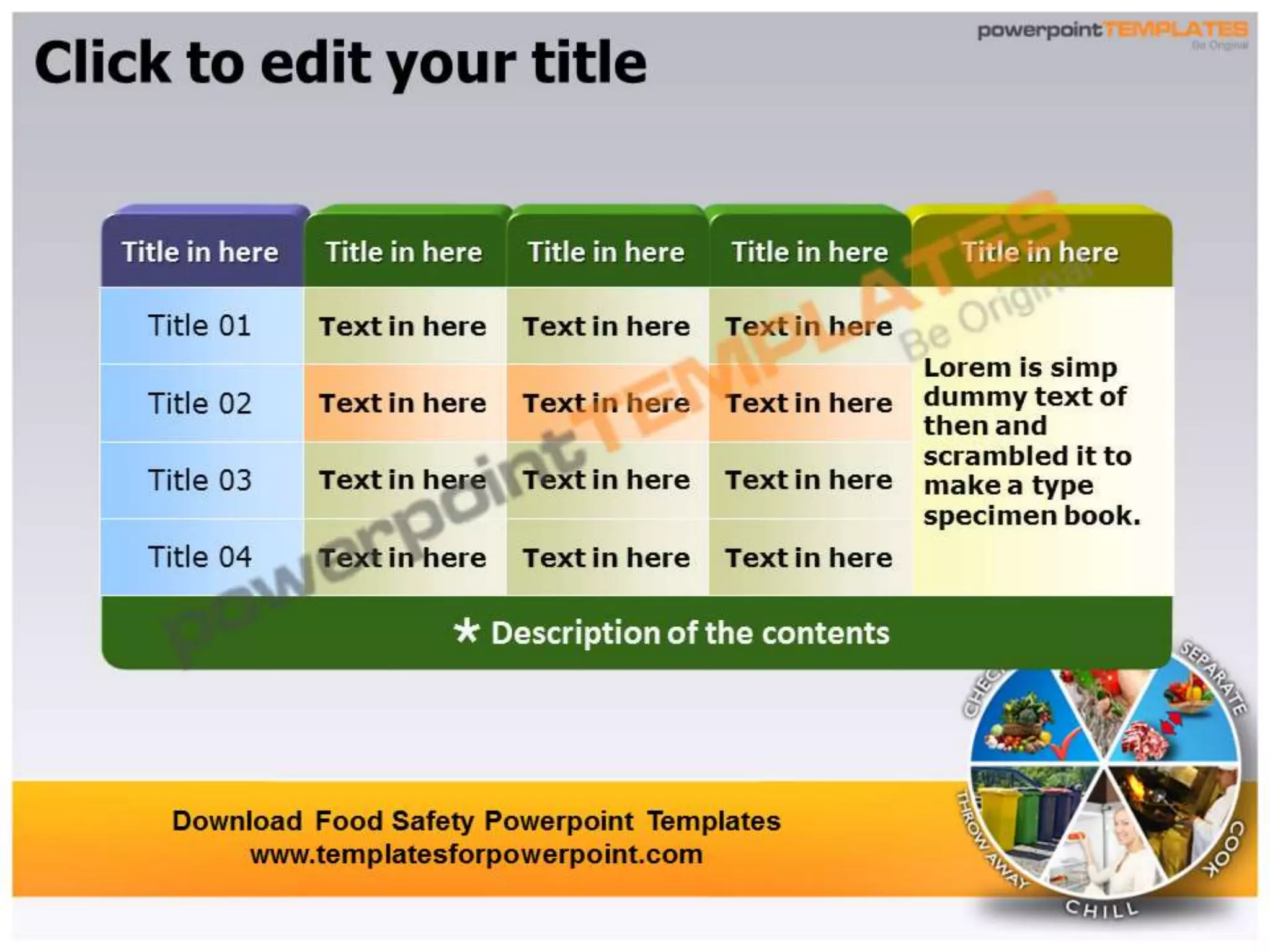 Food Safety Powerpoint Templates - templatesforpowerpoint.com