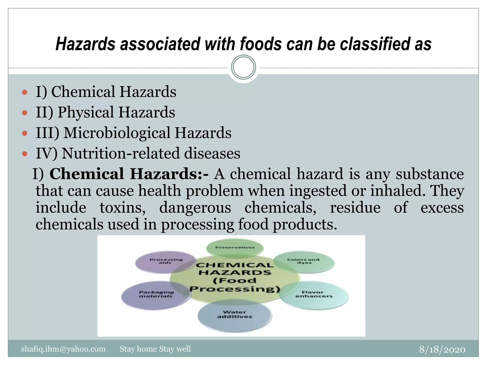 Basic introduction to food safety | PPTX