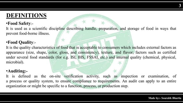 Food Safety & Food Quality Auditing. | PDF | Food Industry | Industries