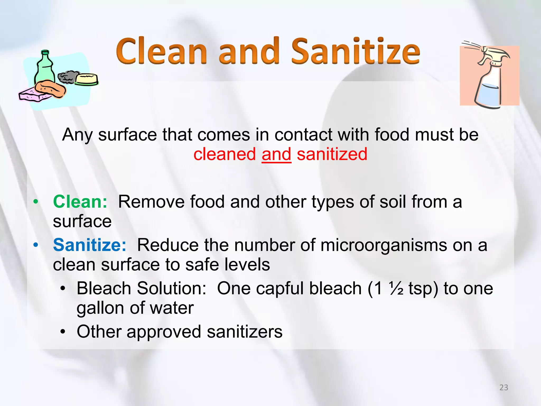 food_safety_sanitation.pptx | Home Appliances | Home & Garden