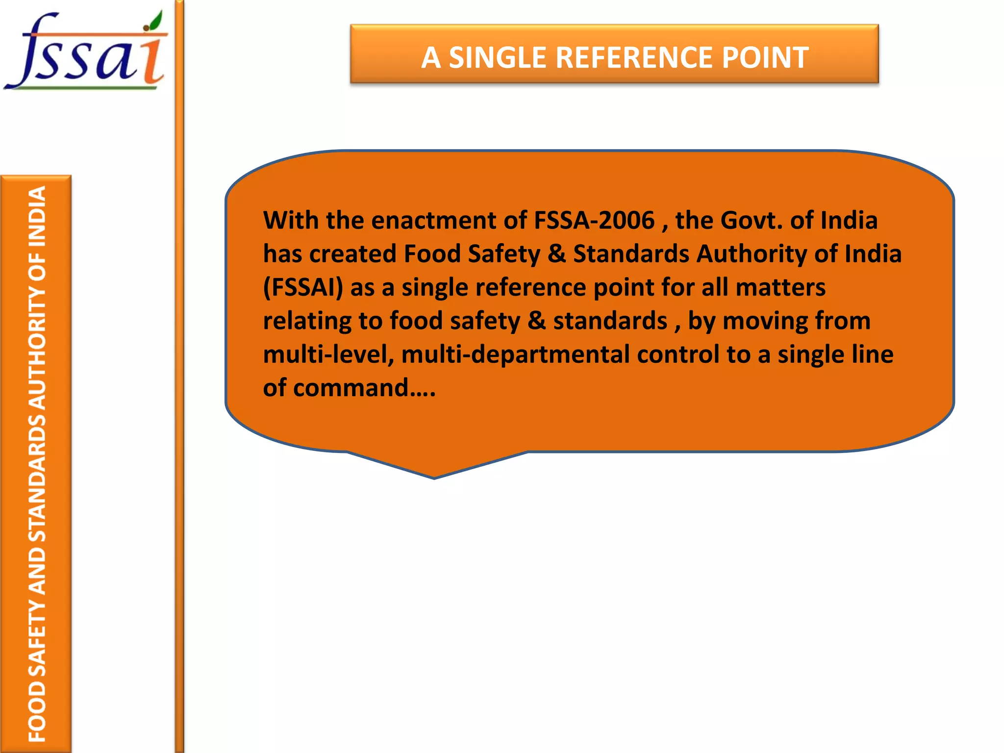 Indian food safety and standards Act, 2006 | PPT