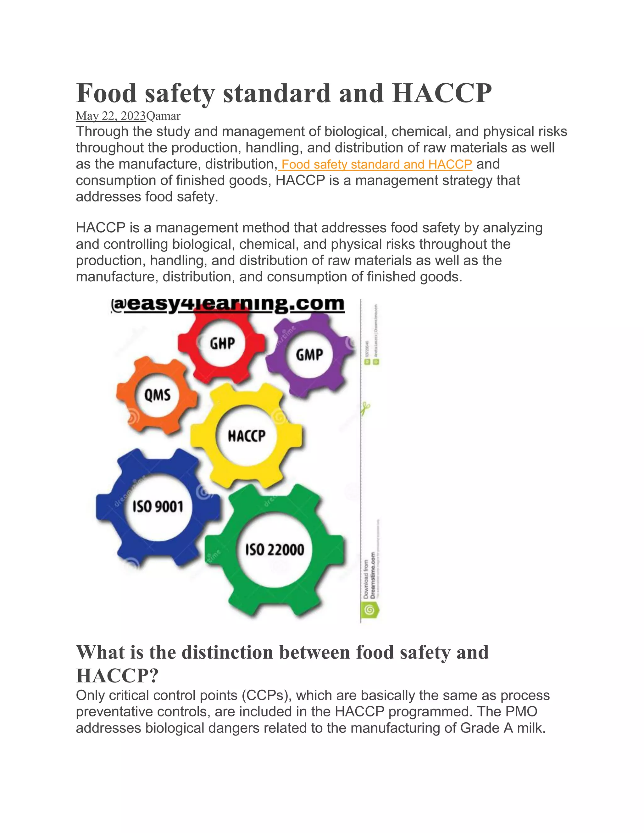 Food safety standard and HACCP.pdf