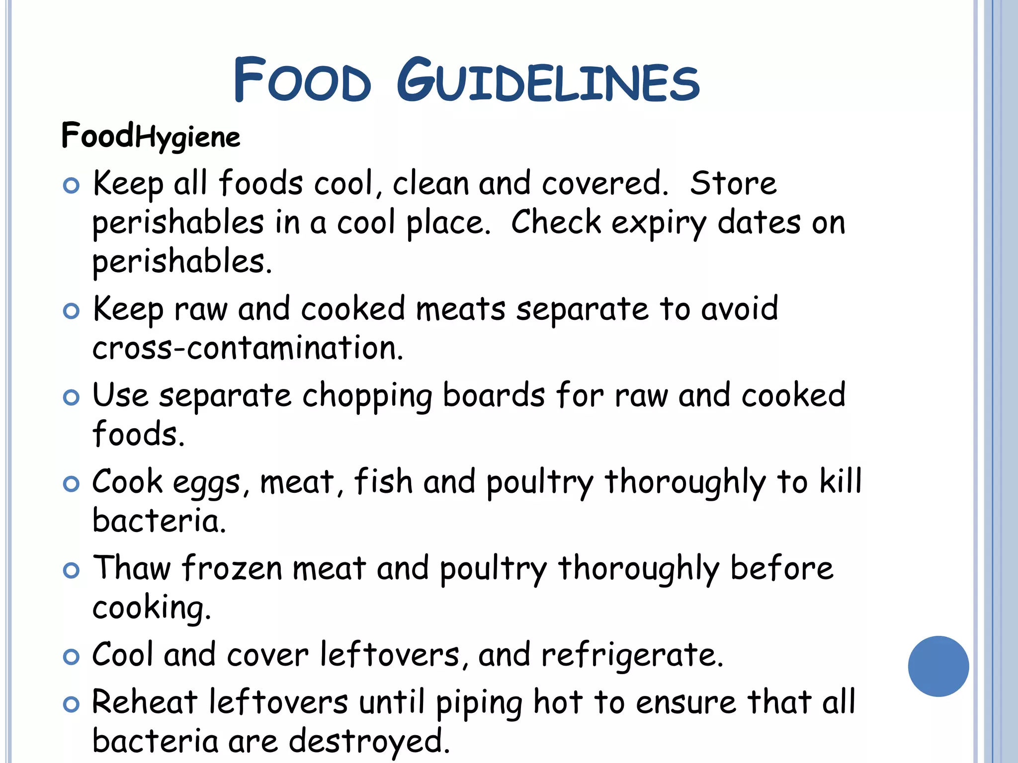 Food safety & storage | PPT