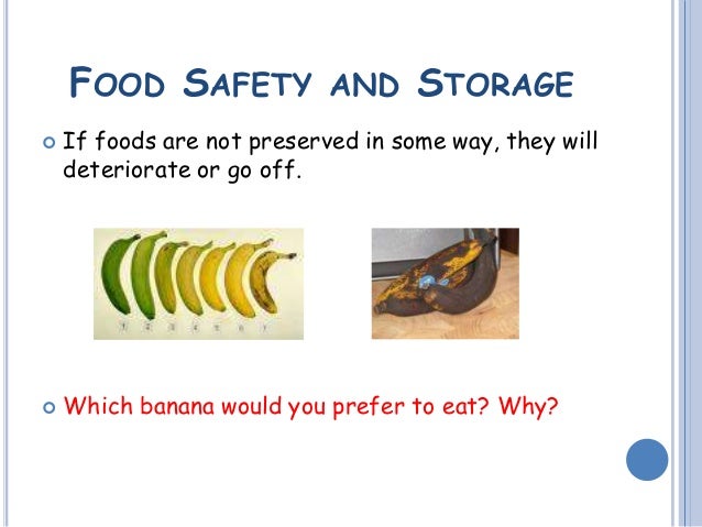 Food safety & storage