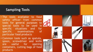 Food sampling equipment &Definition of Food Sampling .pdf