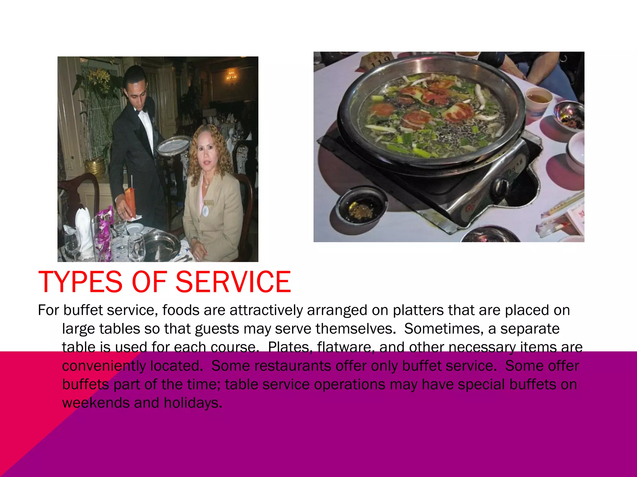 Foods and beverages operations | PDF