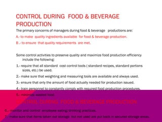 Foods and beverages operations | PDF