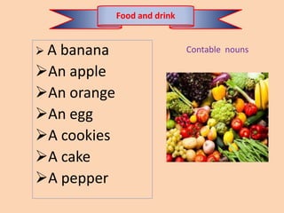 Foods and prepositions | PPTX