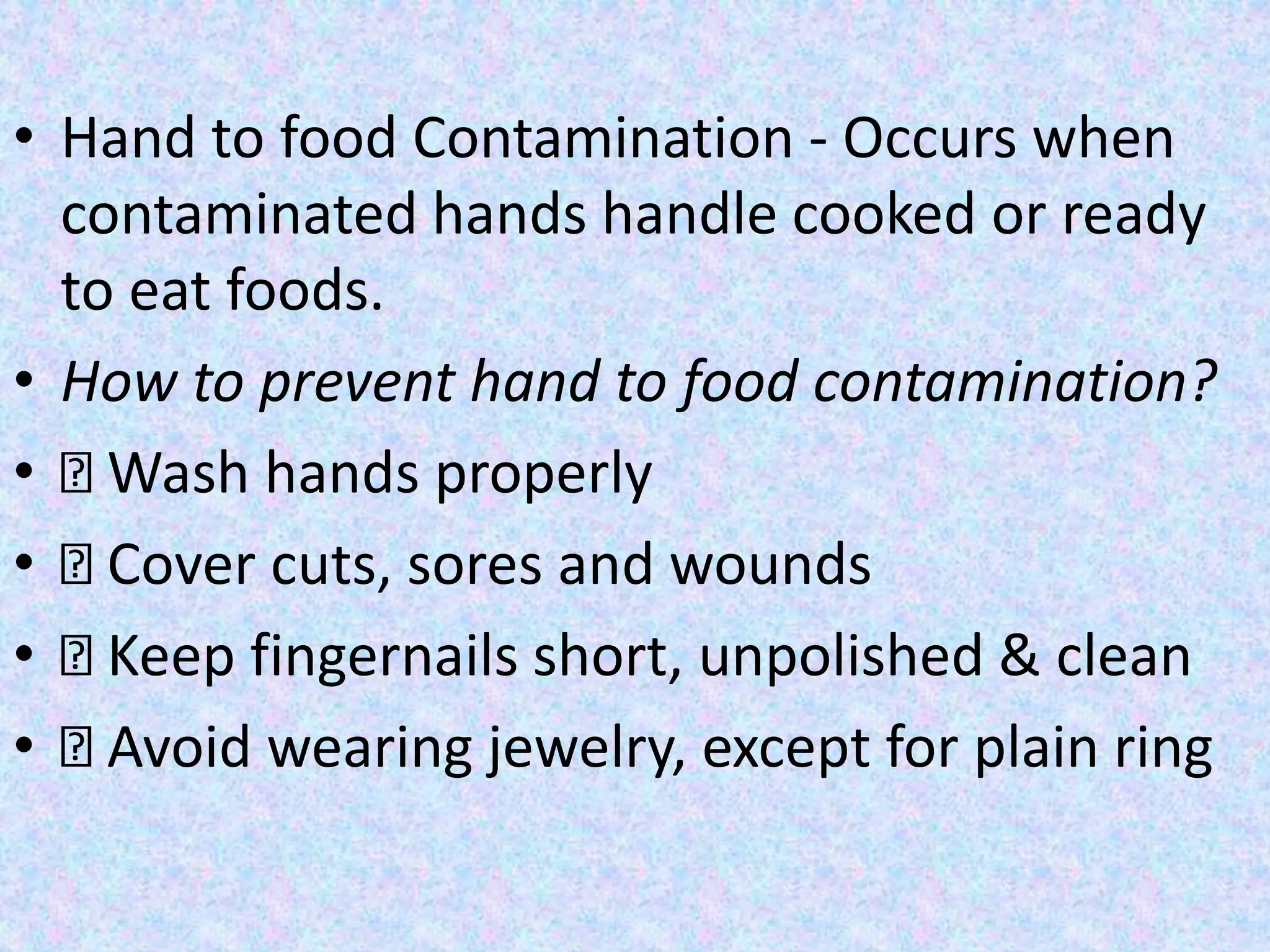 Food sanitation | PPTX
