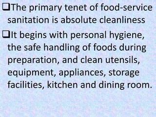 Food sanitation | PPTX