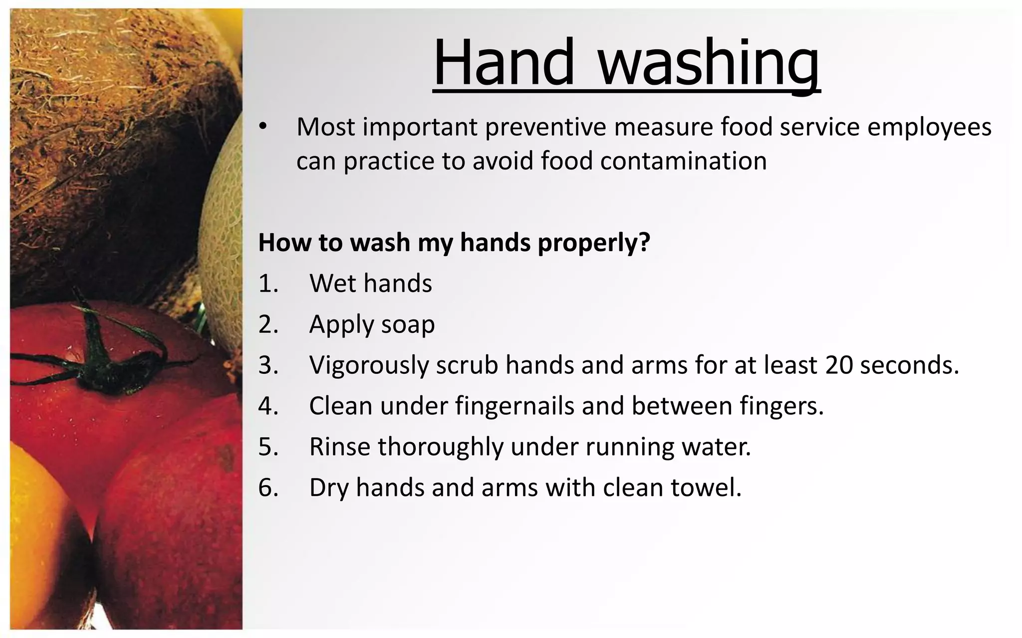 Food sanitation training | PDF