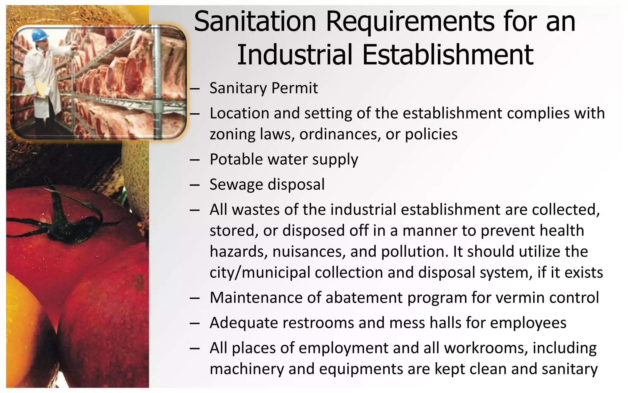 Food sanitation training | PDF