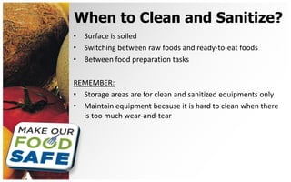 Food sanitation training | PDF