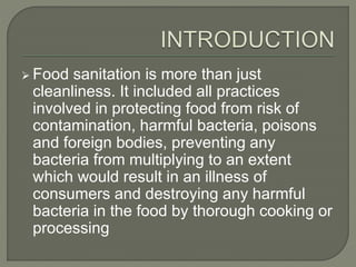 Food santitation and safety | PPTX