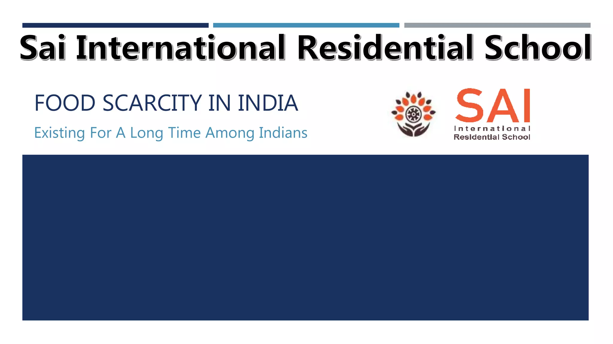 Food scarcity in india | PPTX