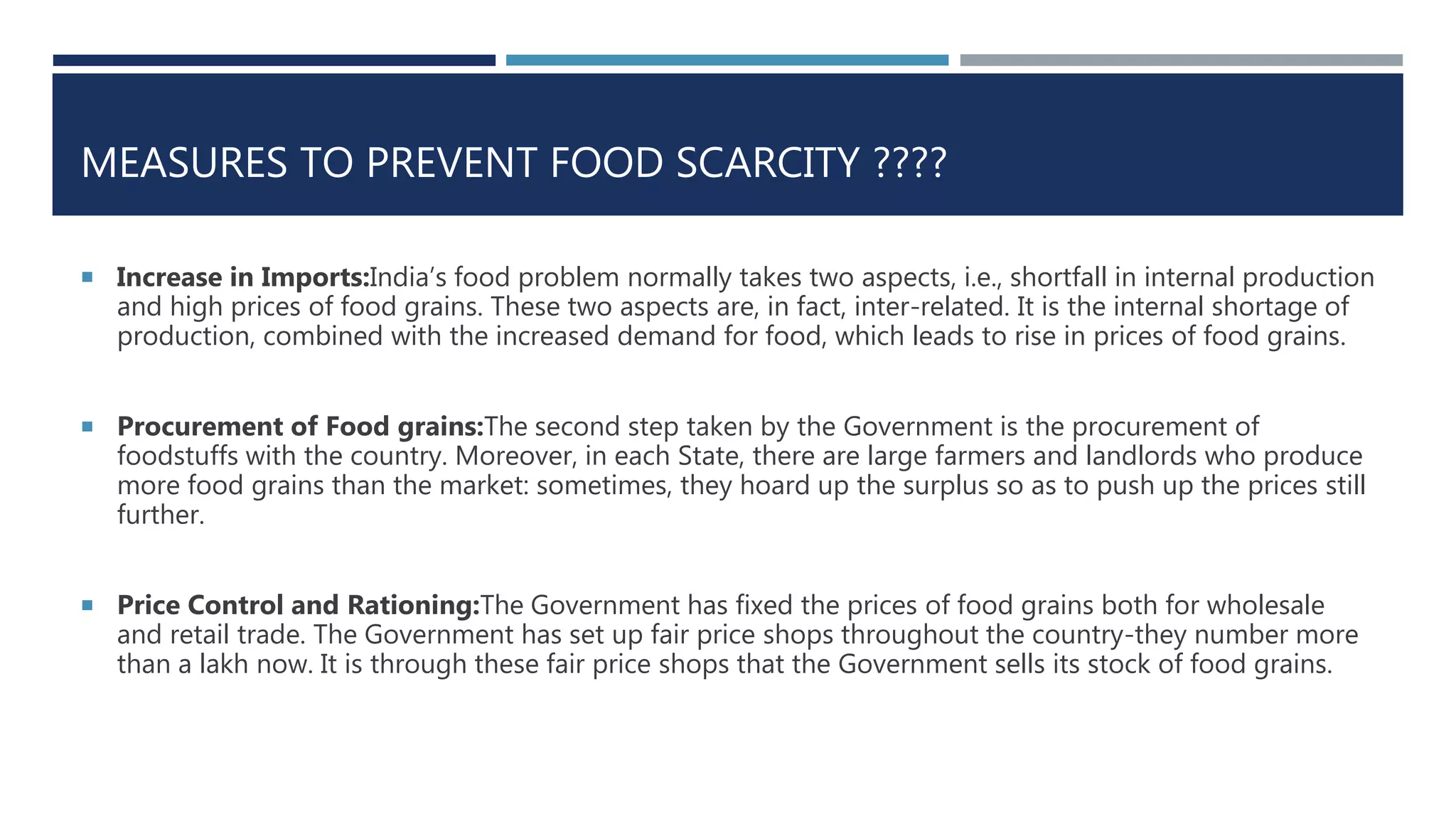 Food scarcity in india | PPTX