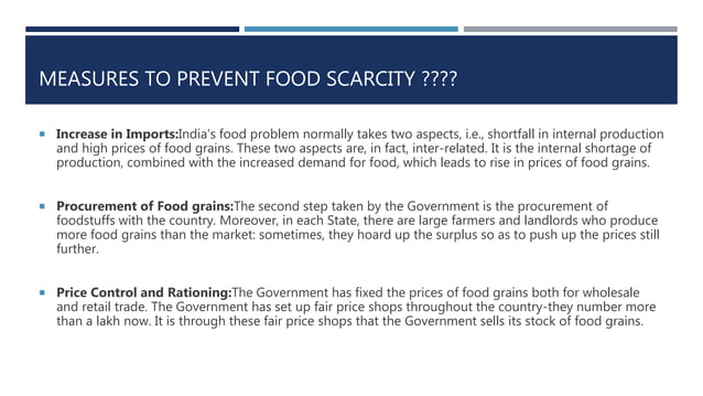 Food scarcity in india | PPTX