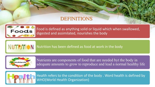 Food science food,nutrition,nutrients and health | PPT